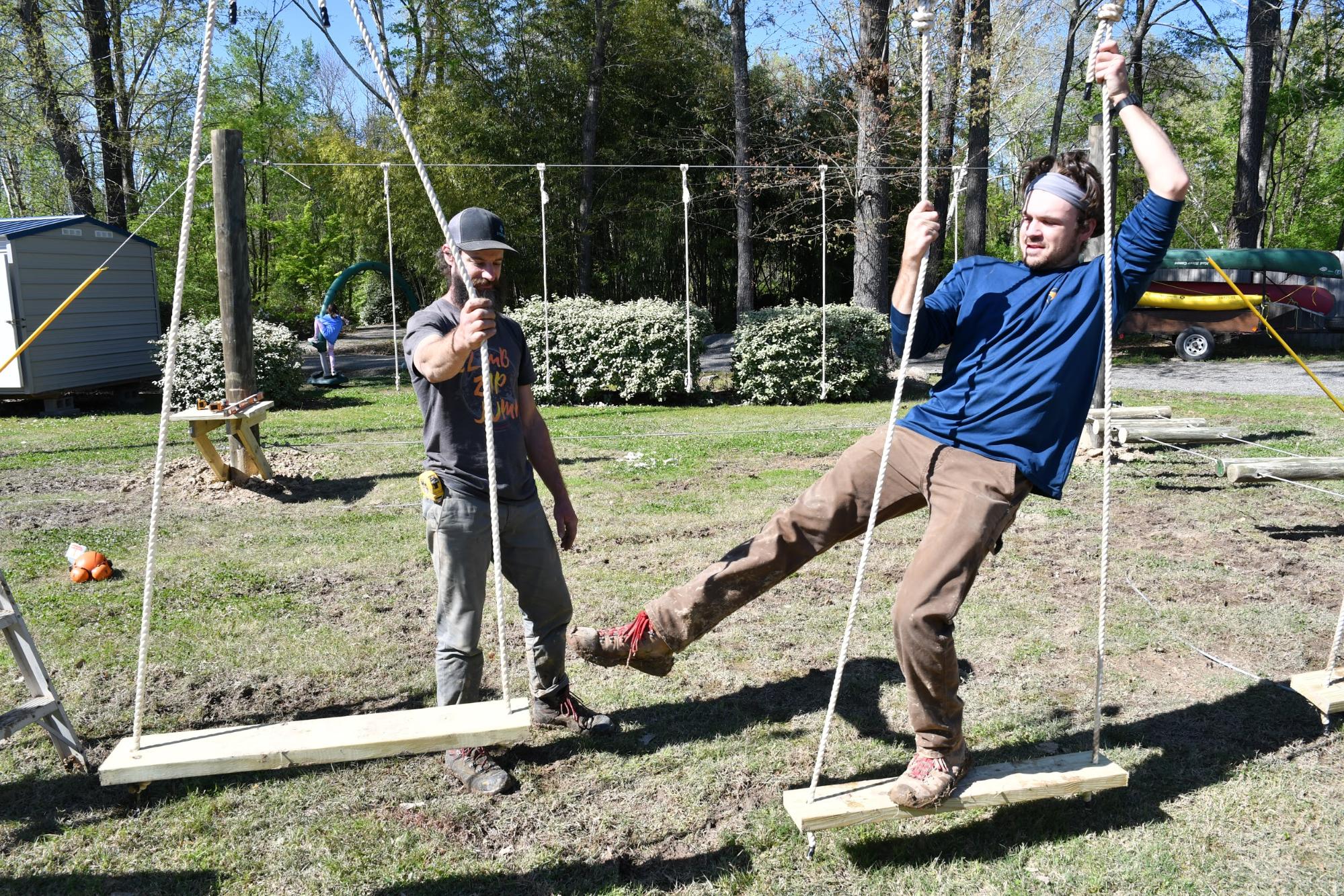 JA Installs Ropes Course and Trains Volunteers - Jackson Academy